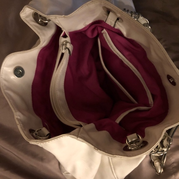 Nicole by Nicole Miller | Bags | Nicole White Sheen Purse | Poshmark